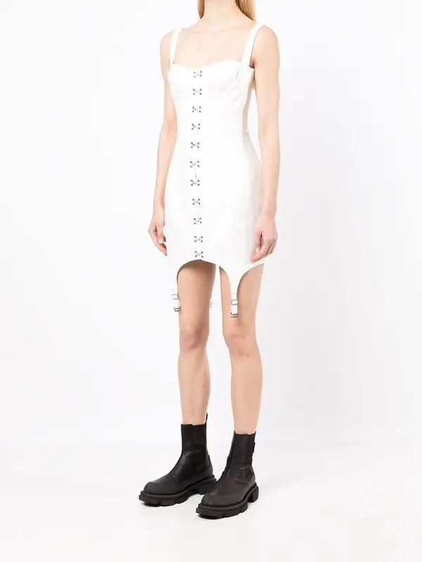 Dion Lee Corset-Style Garter Dress In White - 42% Off | Editorialist