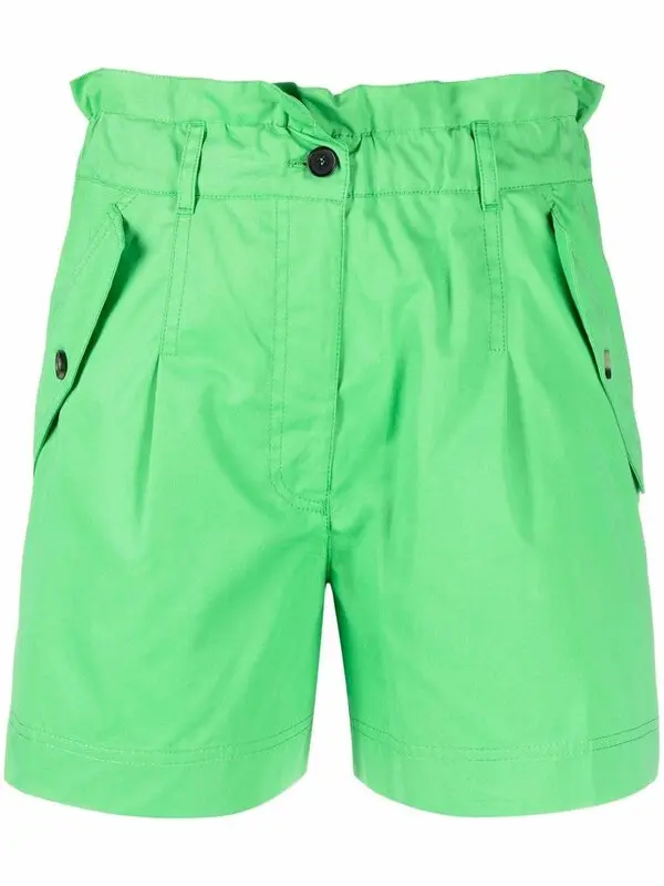 Kenzo High-waisted Cargo Shorts - Green
