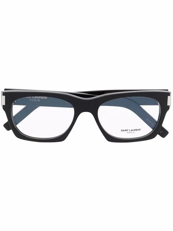 Saint Laurent Wayfarer Frame Eyeglasses - Black
