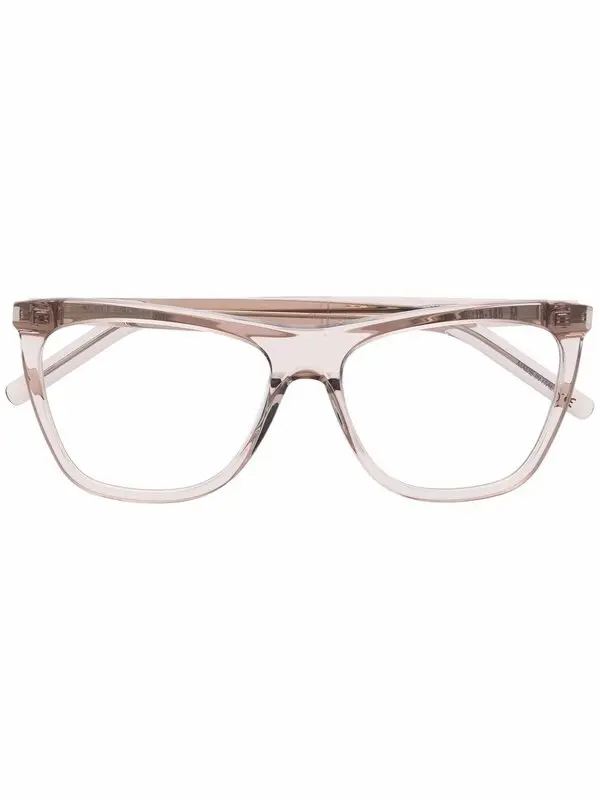 Saint Laurent Square Frame Sunglasses - Pink