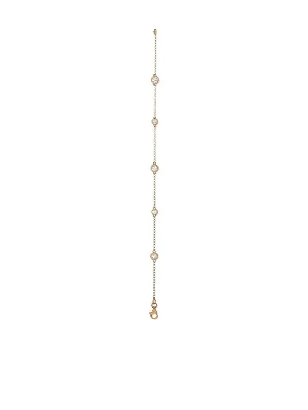 PRAGNELL 18kt Rose Gold Sundance Diamond Bracelet - Pink