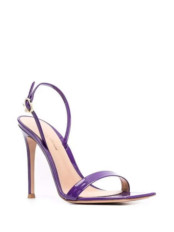 GIANVITO ROSSI Ribbon Open-toe Heeled Leather Sandals