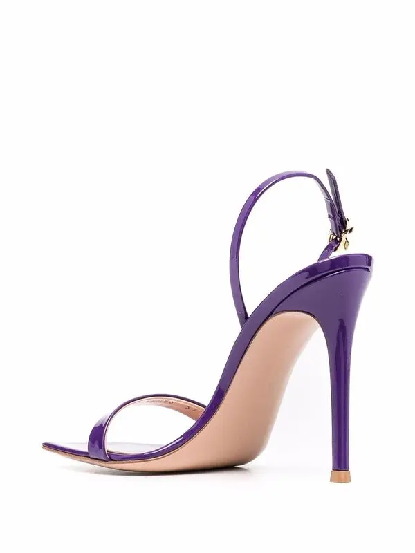 GIANVITO ROSSI Ribbon Open-toe Heeled Leather Sandals