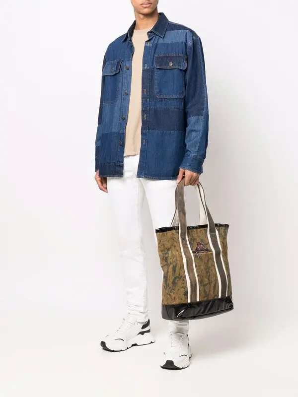 DIESEL® Waxed Camouflage Tote Bag