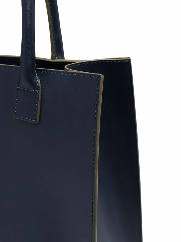 Woolrich Embossed-logo Leather Tote Bag