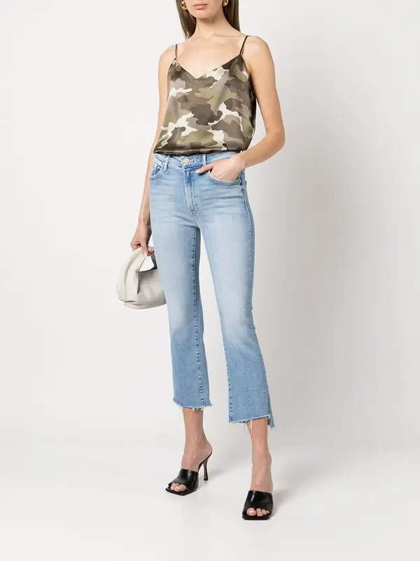 MOTHER The Insider Cropped Jeans - Blue