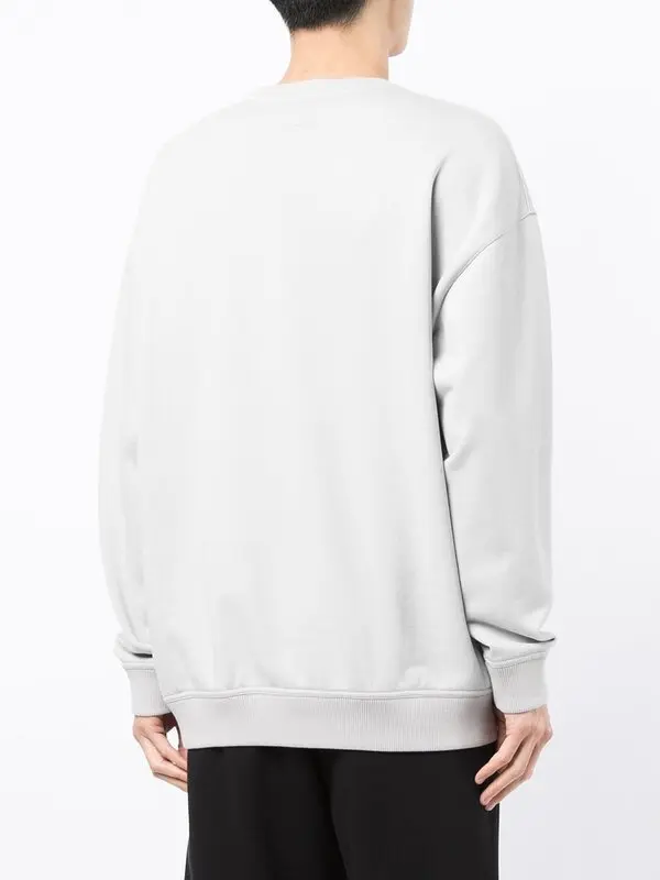 PORTS V Slogan-print Crew Neck Sweatshirt