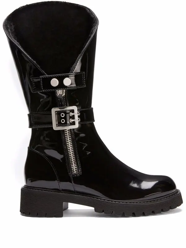 GIUSEPPE ZANOTTI Rain Patent-leather Boots