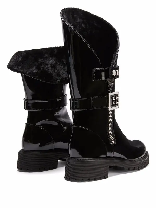 GIUSEPPE ZANOTTI Rain Patent-leather Boots