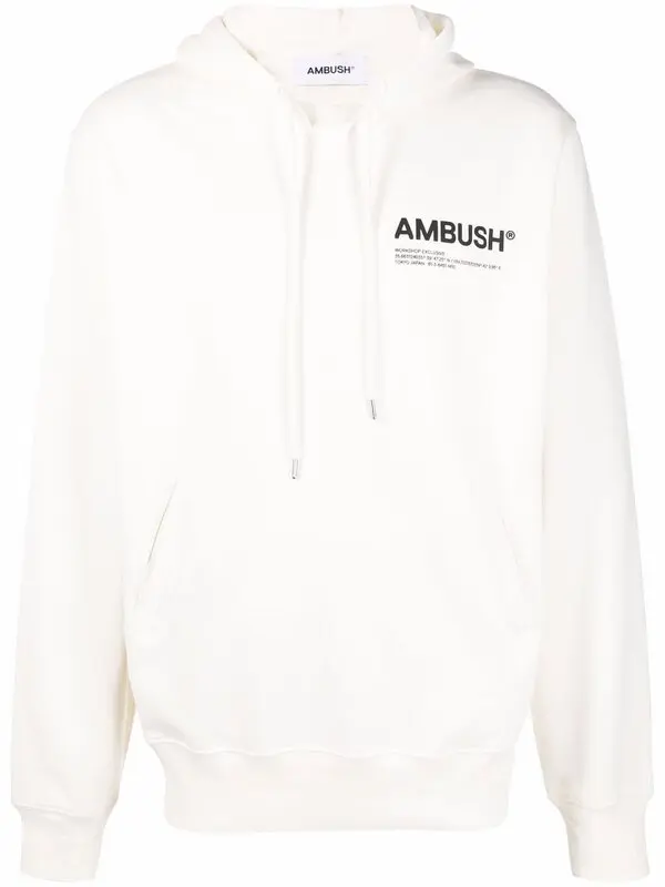 AMBUSH Workshop Cotton Hoodie - White