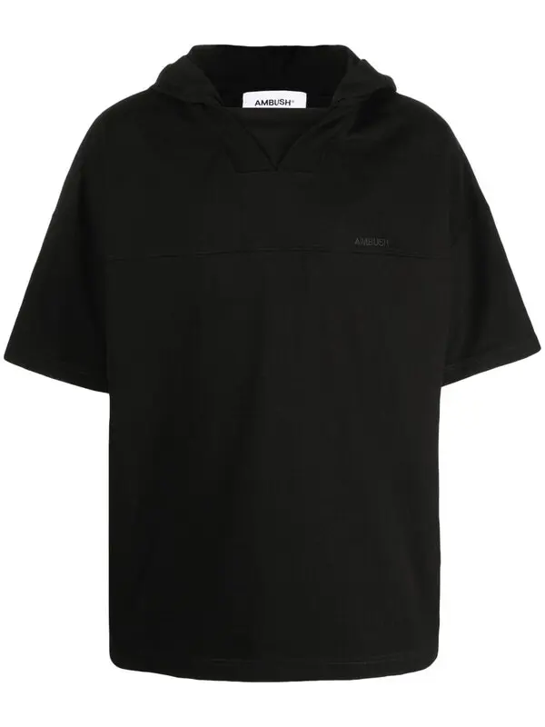 AMBUSH Hooded Short-sleeve T-shirt - Black