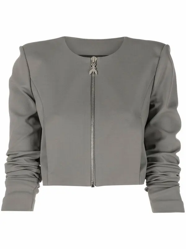 Patrizia Pepe Cropped Zip-up Jacket