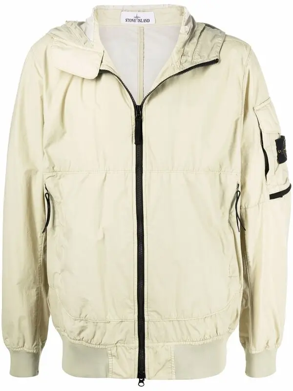 Stone Island Compass Badge Lightweight Hooded Jacket