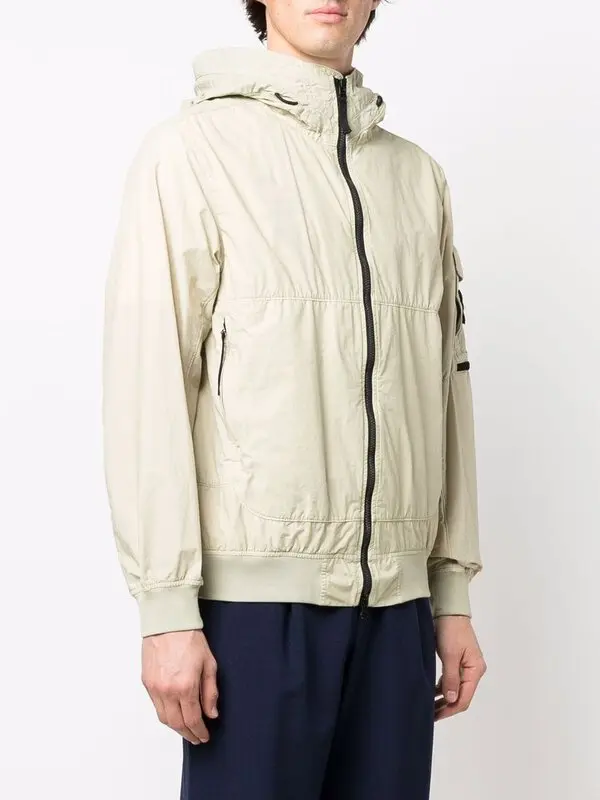 Stone Island Compass Badge Lightweight Hooded Jacket