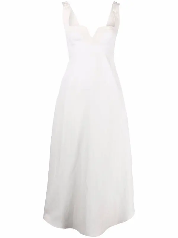 Stella McCartney Sweetheart Neck Midi Dress