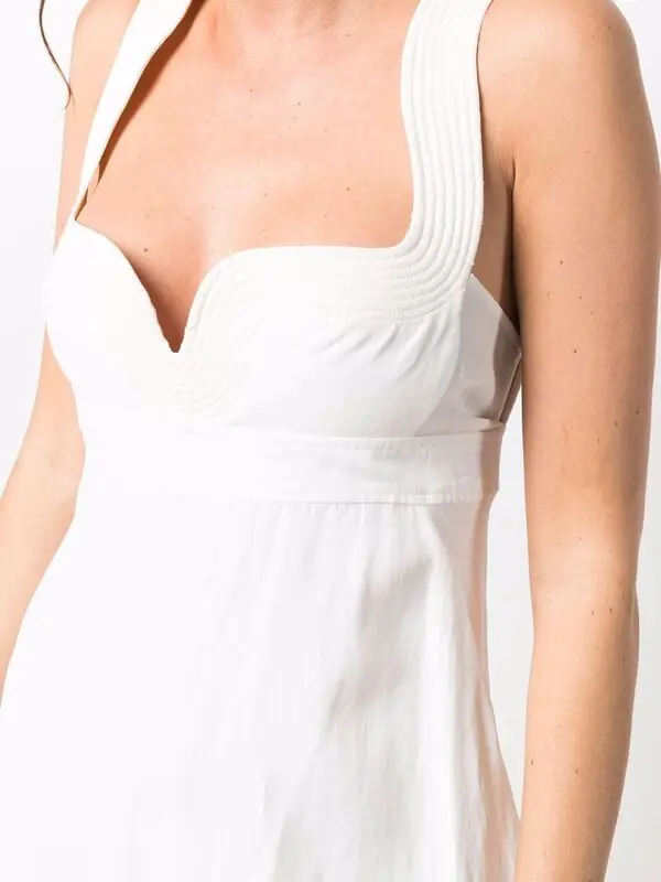 Stella McCartney Sweetheart Neck Midi Dress