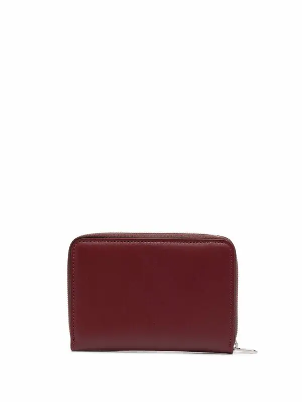 JIL SANDER Zip-around Leather Wallet - Red