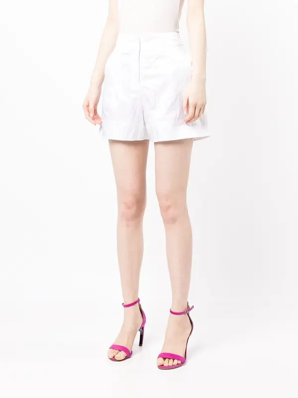 Shiatzy Chen High-waisted Straight Leg Shorts