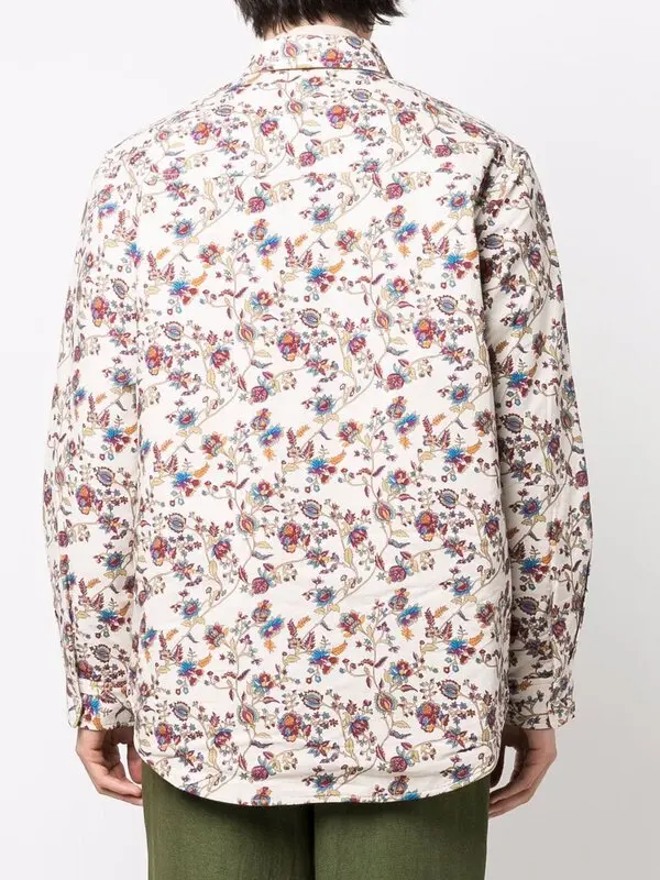 MARANT Floral-print Cotton Shirt Jacket