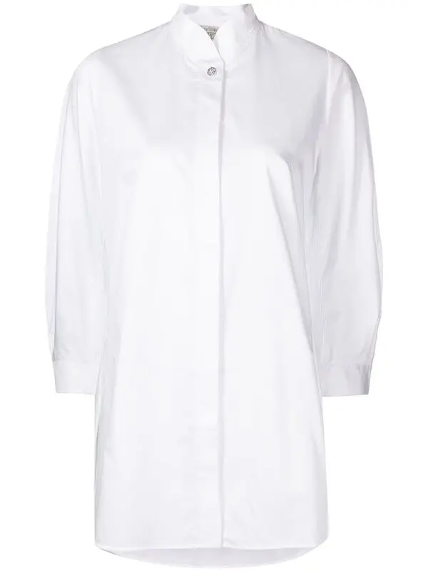 Shiatzy Chen Cotton Mandarin-collar Shirt
