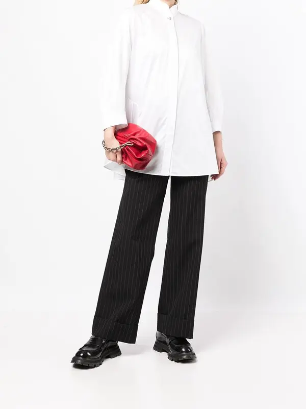 Shiatzy Chen Cotton Mandarin-collar Shirt