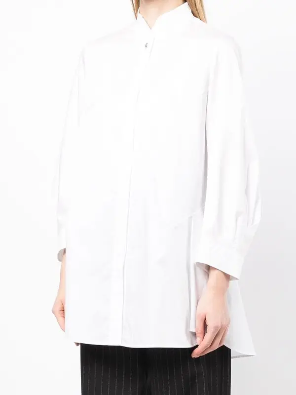 Shiatzy Chen Cotton Mandarin-collar Shirt
