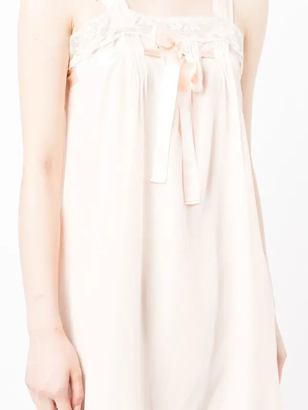 Shiatzy Chen Lace-trimmed Silk Blend Mini Dress