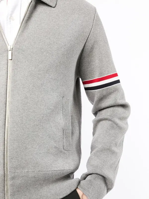 Thom Browne Rwb Stripe Cardigan
