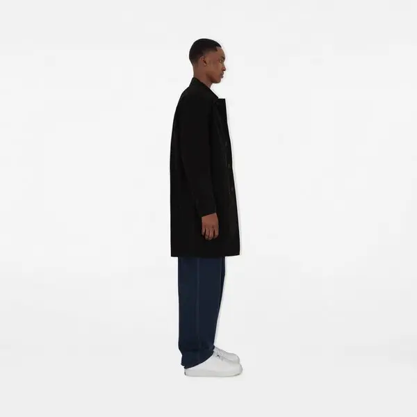 Burberry Mid-length Tropical Gabardine Car Coat - Black