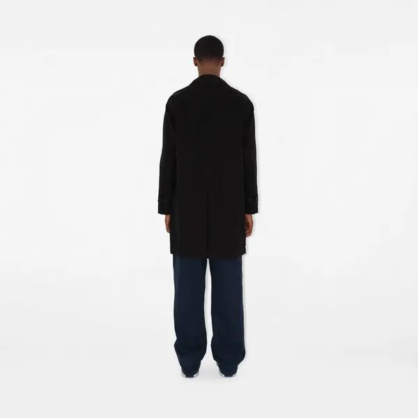 Burberry Mid-length Tropical Gabardine Car Coat - Black