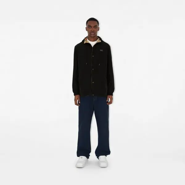 Burberry Reversible Check Hooded Jacket - Black