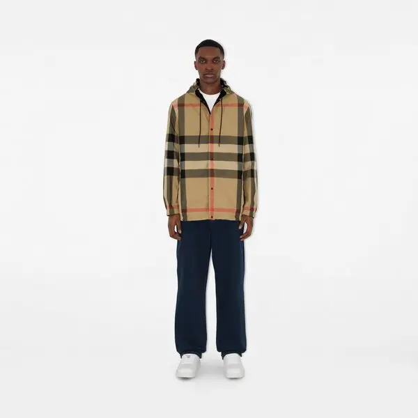 Burberry Reversible Check Hooded Jacket - Black