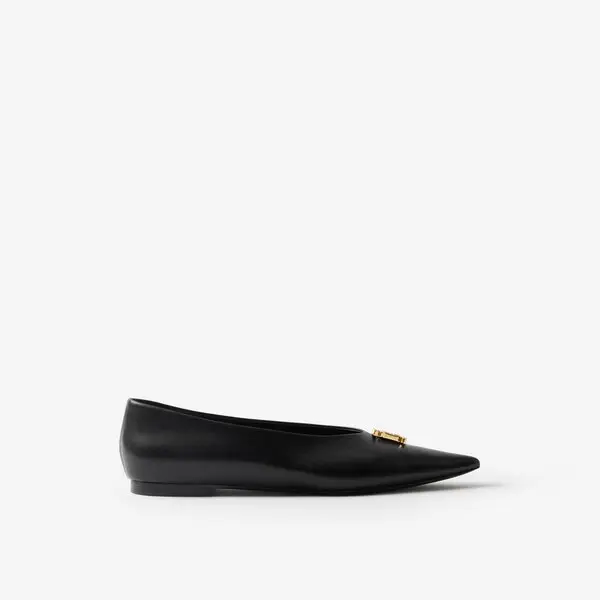 Burberry Monogram Motif Point-toe Ballerinas