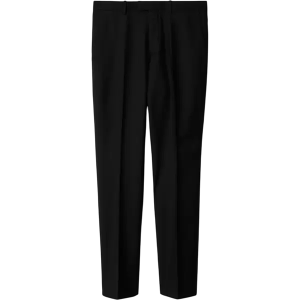 Burberry Wool Tailored Trousers - Black