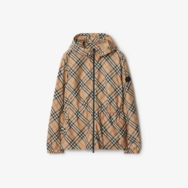 Burberry Check Lightweight Jacket - Sand