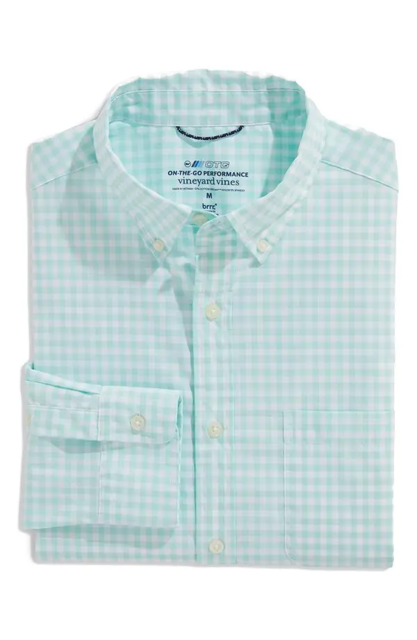 Vineyard Vines Classic Fit On-the-go Brrrº Gingham Button-down Shirt