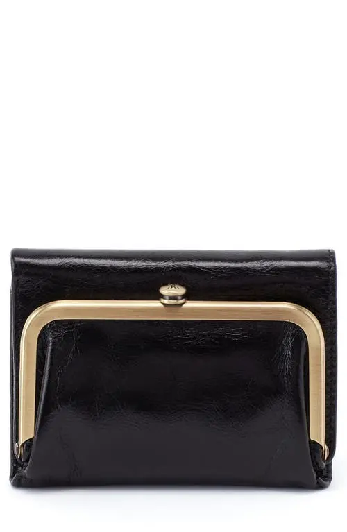 Hobo Robin Frame Wallet - Black