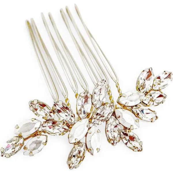 Brides & Hairpins Vasiliki Crystal Hair Comb - Gold