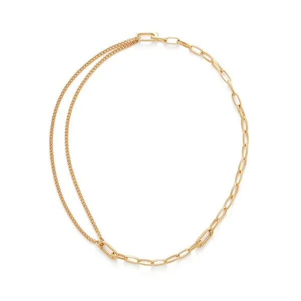 Cuyana Double Chain Necklace - Yellow