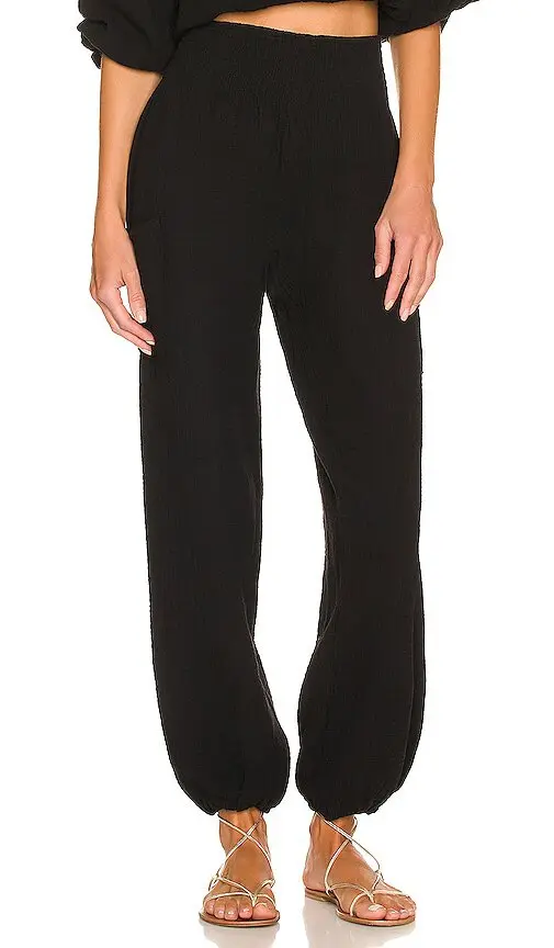 BOBI Relaxed Fit Cotton Gauze Pant