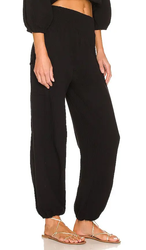 BOBI Relaxed Fit Cotton Gauze Pant