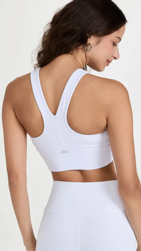 Alo Yoga Wild Thing Bra In White - 30% Off | Editorialist