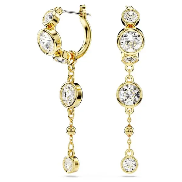 SWAROVSKI Imber Drop Earrings With Gold Finish And Crystal Embellishments - White
