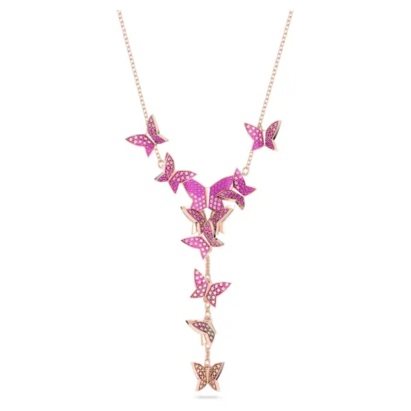SWAROVSKI Idyllia Lilia Y Necklace - Pink