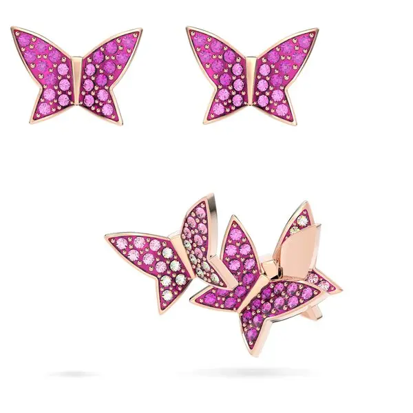 SWAROVSKI Idyllia Lilia Stud Earrings - Pink