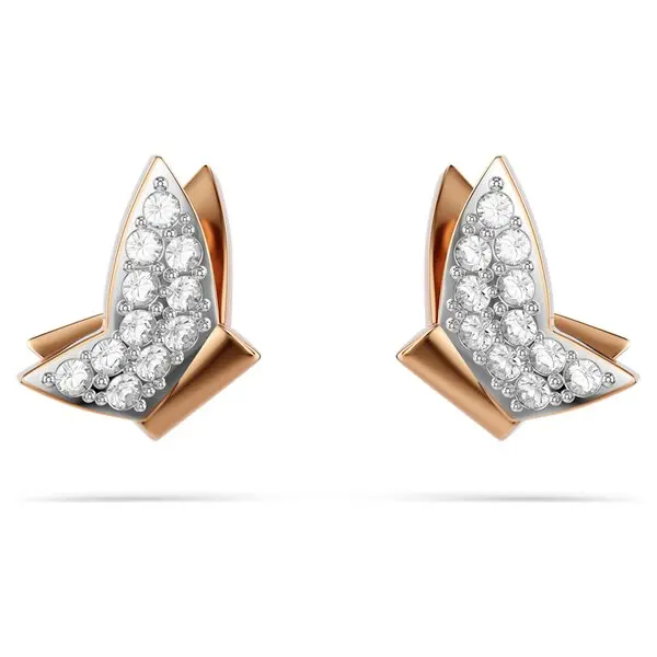 SWAROVSKI Idylia Lilia Butterfly Stud Earrings - White