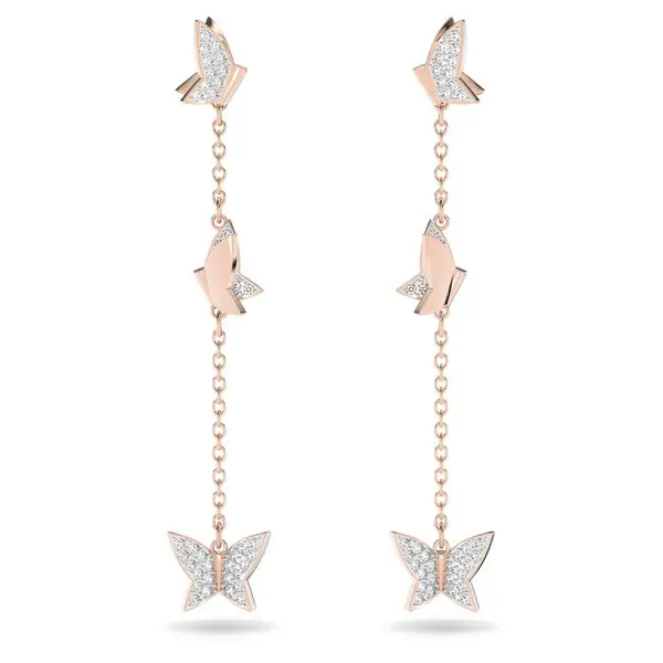SWAROVSKI Idyllia Lilia Drop Earrings - White