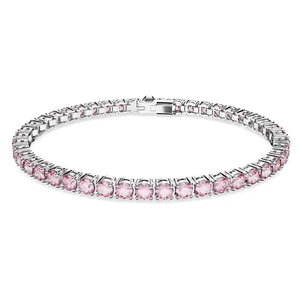SWAROVSKI Matrix Tennis Bracelet - Pink