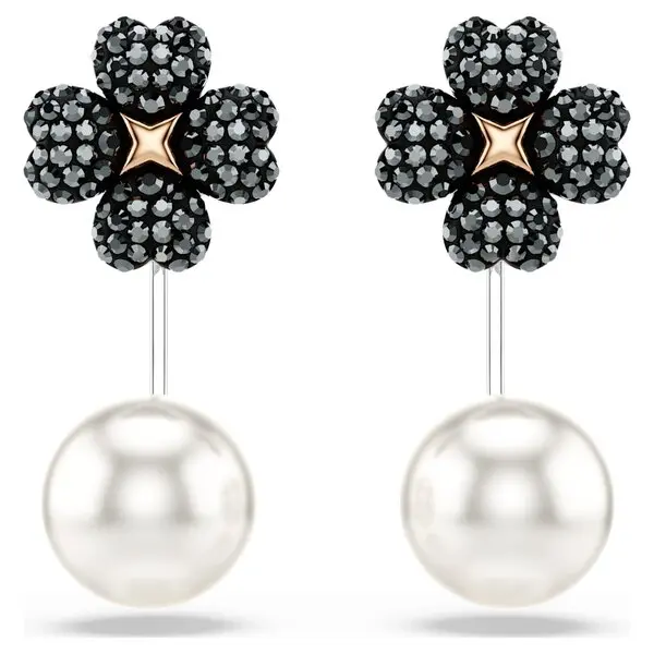 SWAROVSKI Latisha Convertible Earrings - Black