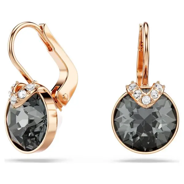 SWAROVSKI Bella V Drop Earrings With Round-cut Crystal - Gray